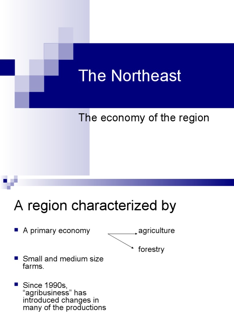The Northeast: The Economy of The Region | PDF | Food And Drink ...