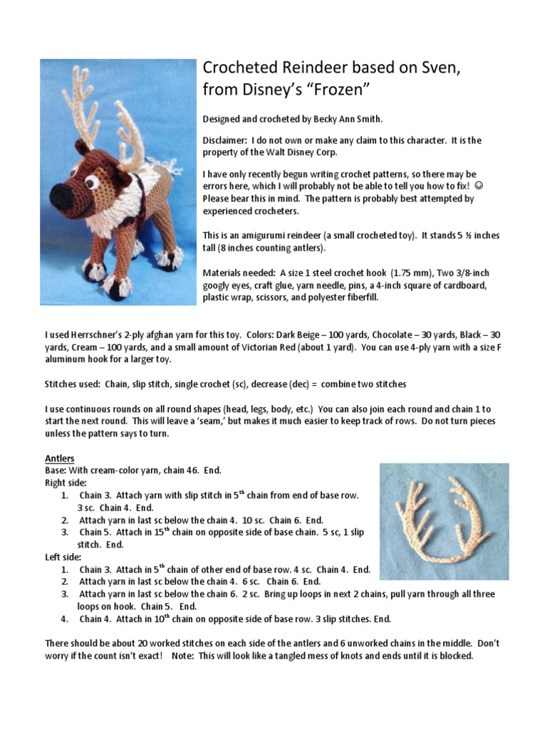 Sven Crocheted Doll Pattern | PDF | Crochet | Surgical Suture