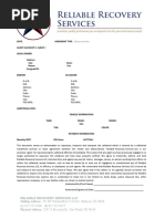 Vsf011 Form - Removal and or Inspection of A Veh at A VSF | PDF ...