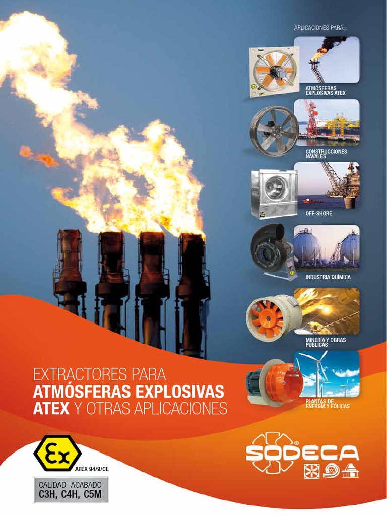 Ventiladores y Extractores ATEX Sodeca | PDF | Ventilador mecánico ...