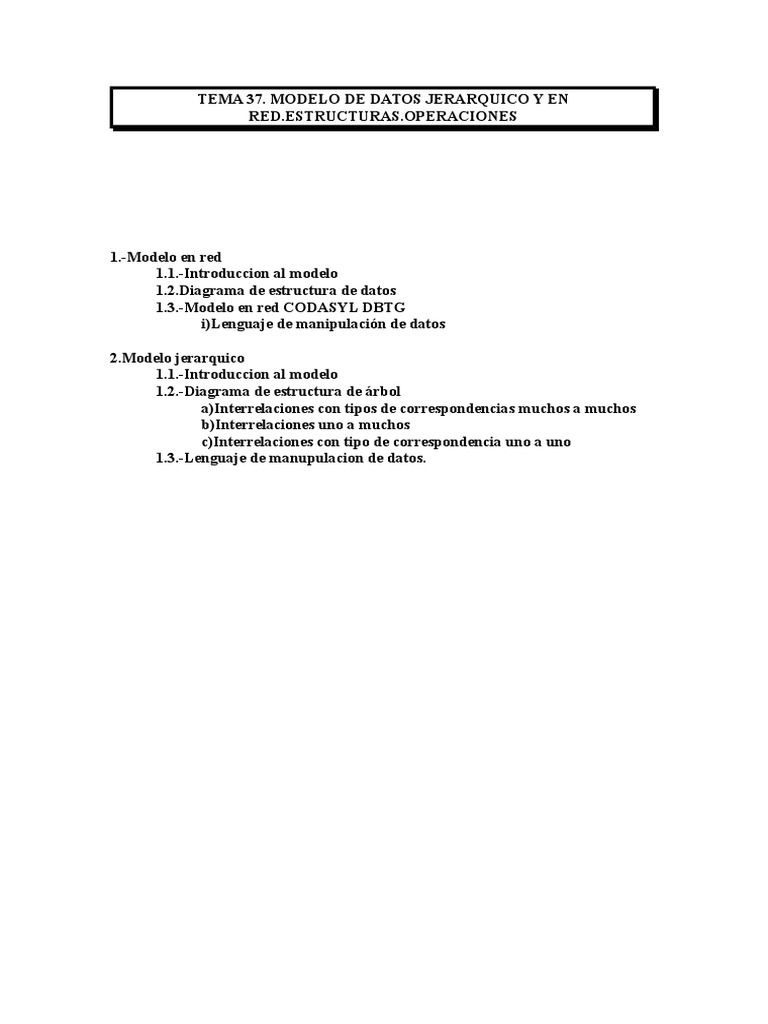 Modelo CODASYL y Correspondencias en Red | PDF | Puntero (Programación ...