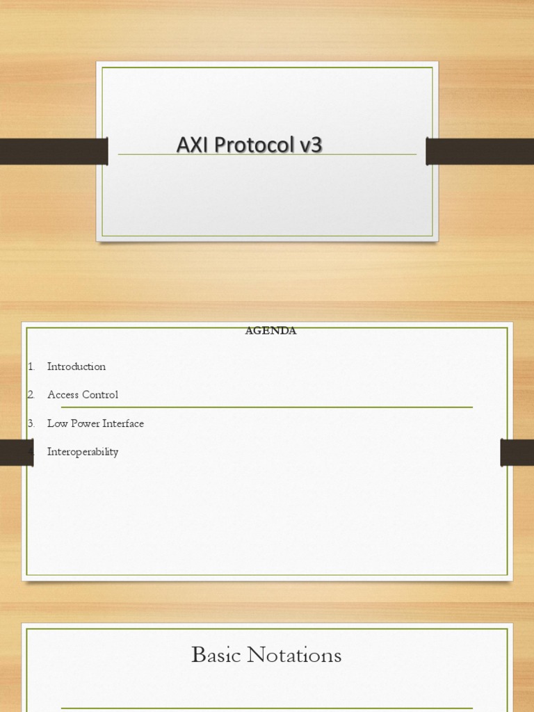 AXI Protocol v3: Low Power Interface and Exclusive Memory Accesses ...