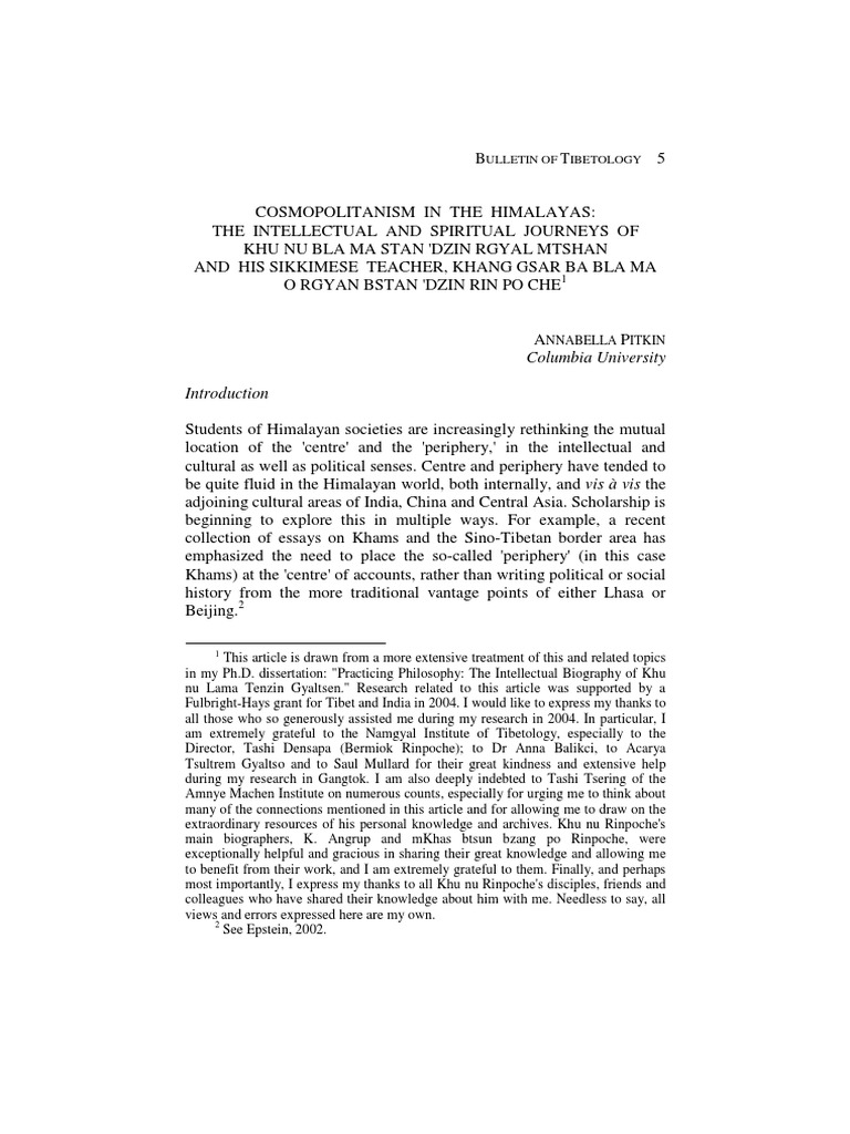 Article On Kunu Lama Rinpoche PDF | Download Free PDF | Tibetan ...