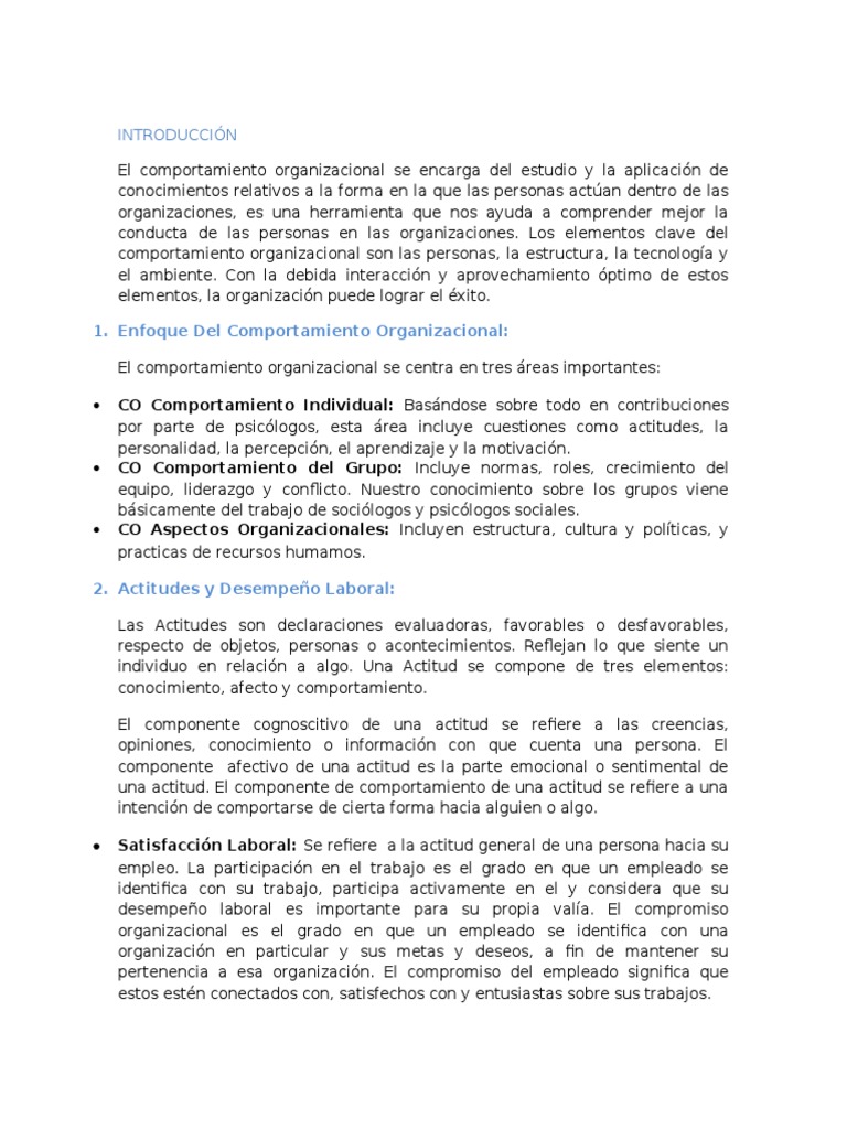 Cap 13 Robins Coulter | PDF | Comportamiento organizacional | Actitud ...