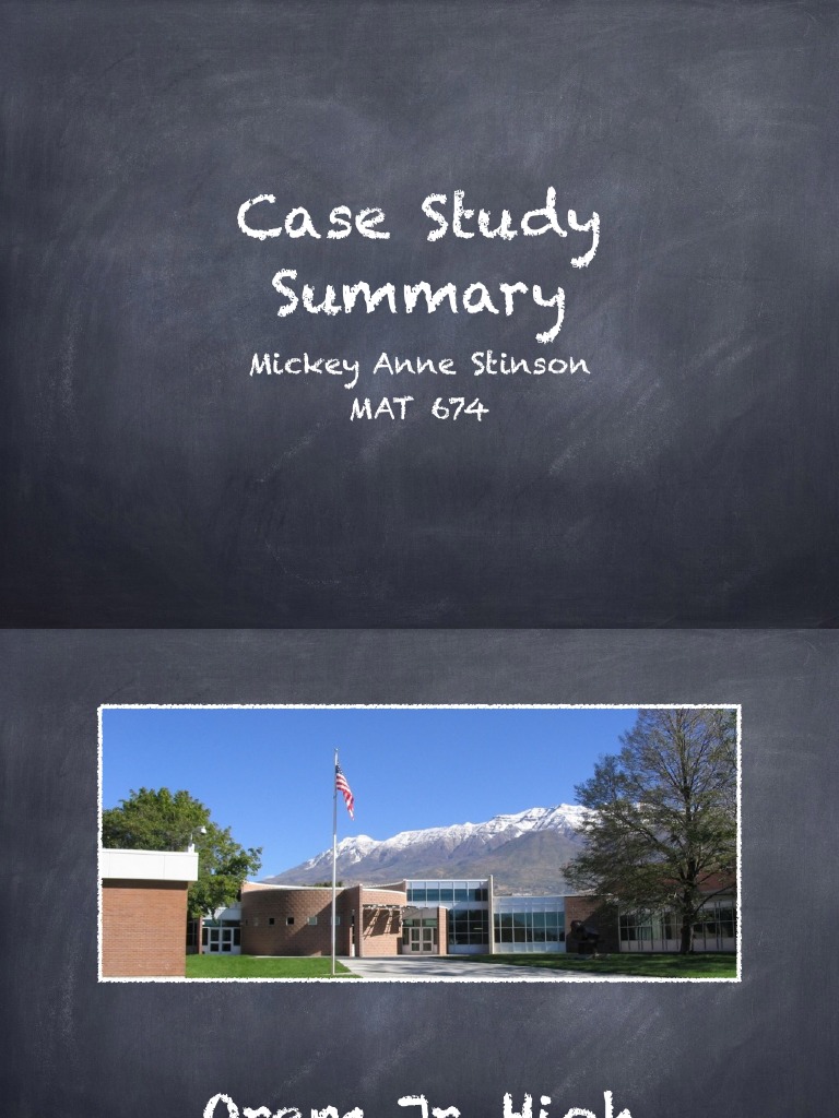 Case Study Summary | PDF