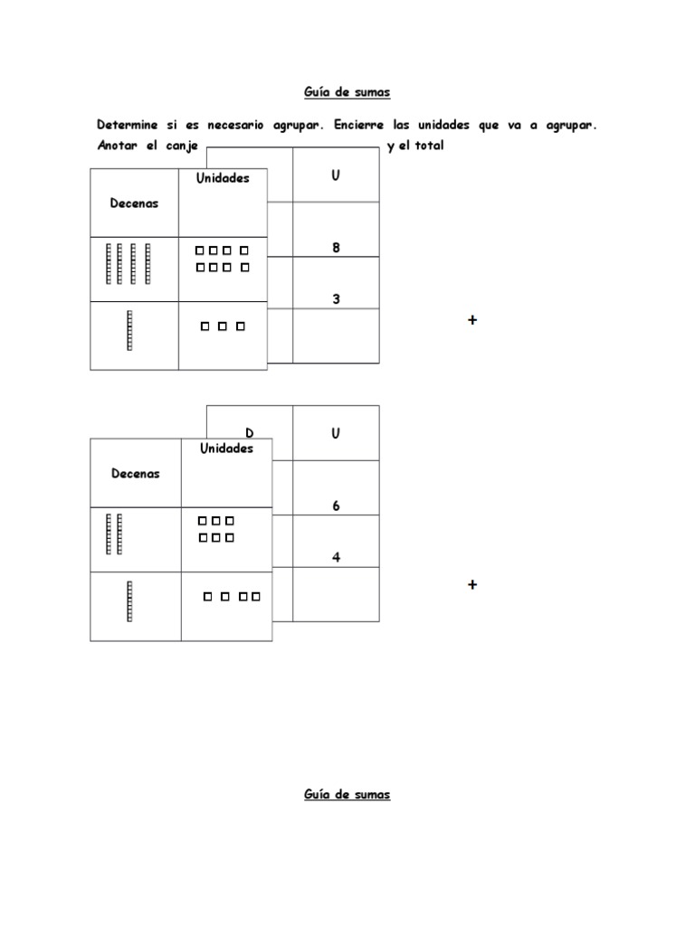 Sumas y Restas con Bloques Multibase | PDF