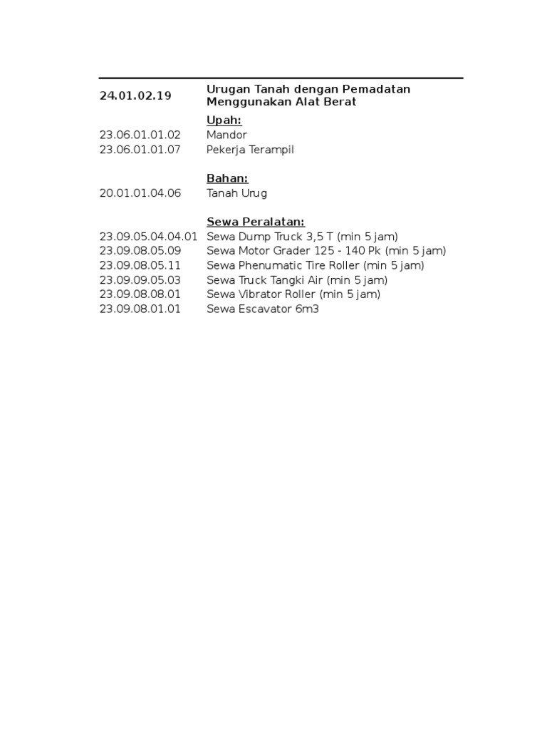 Wbs Jalan Raya | PDF