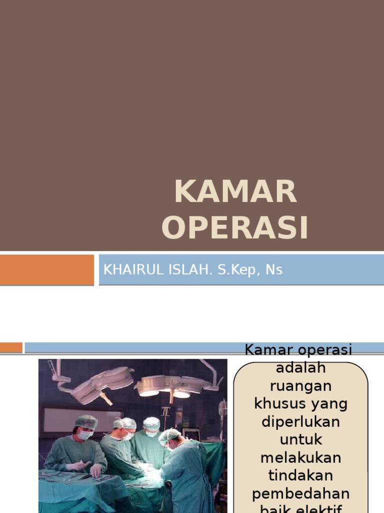 Kamar Operasi | PDF