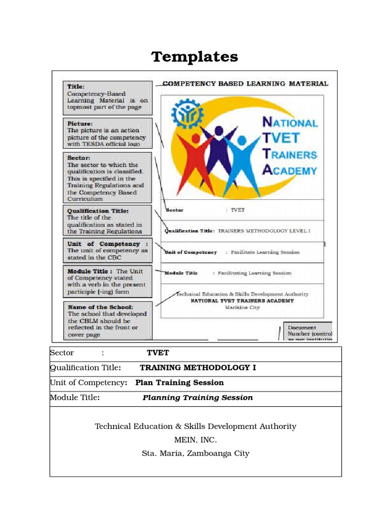 TM1 Template Samples | PDF | Competence (Human Resources) | Educational ...