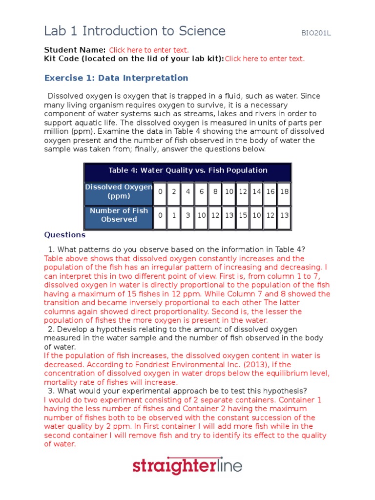 Ap 1 Lab 1 | PDF | Experiment | Hypothesis