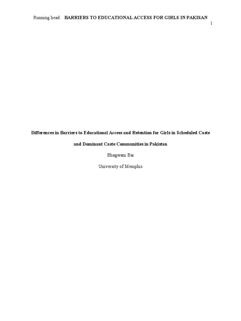 Final Concept Paper Bhagwani Edited | PDF | Intersectionality | Science