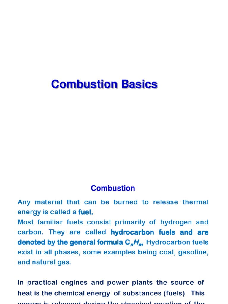 Combustion | PDF | Combustion | Fuels