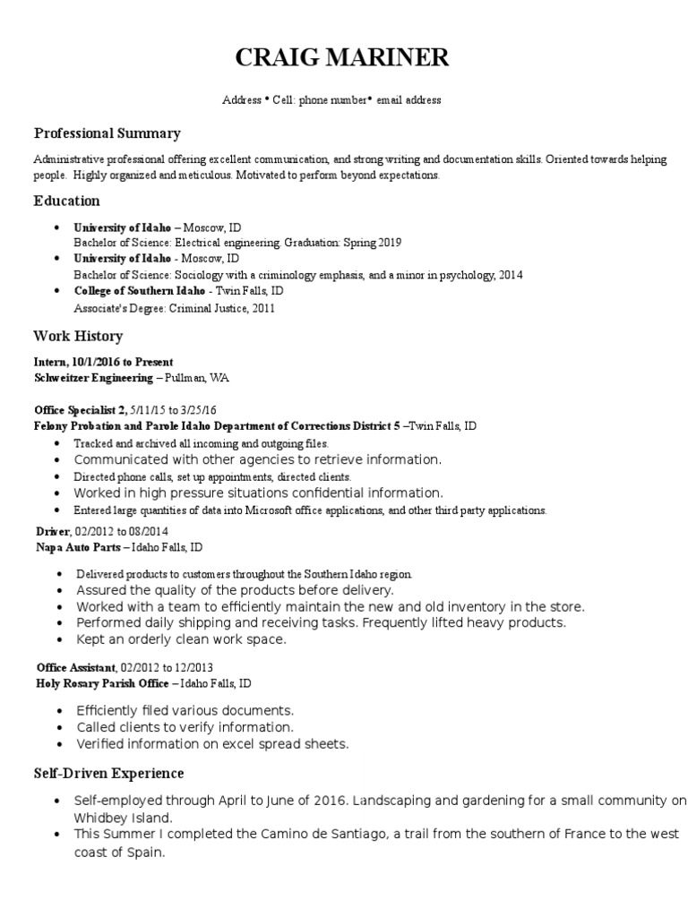 Resume Technical Writing | PDF Resume Technical Writing | PDF