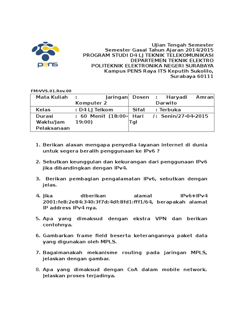 Uts Jarkom 2 | PDF | Komputer