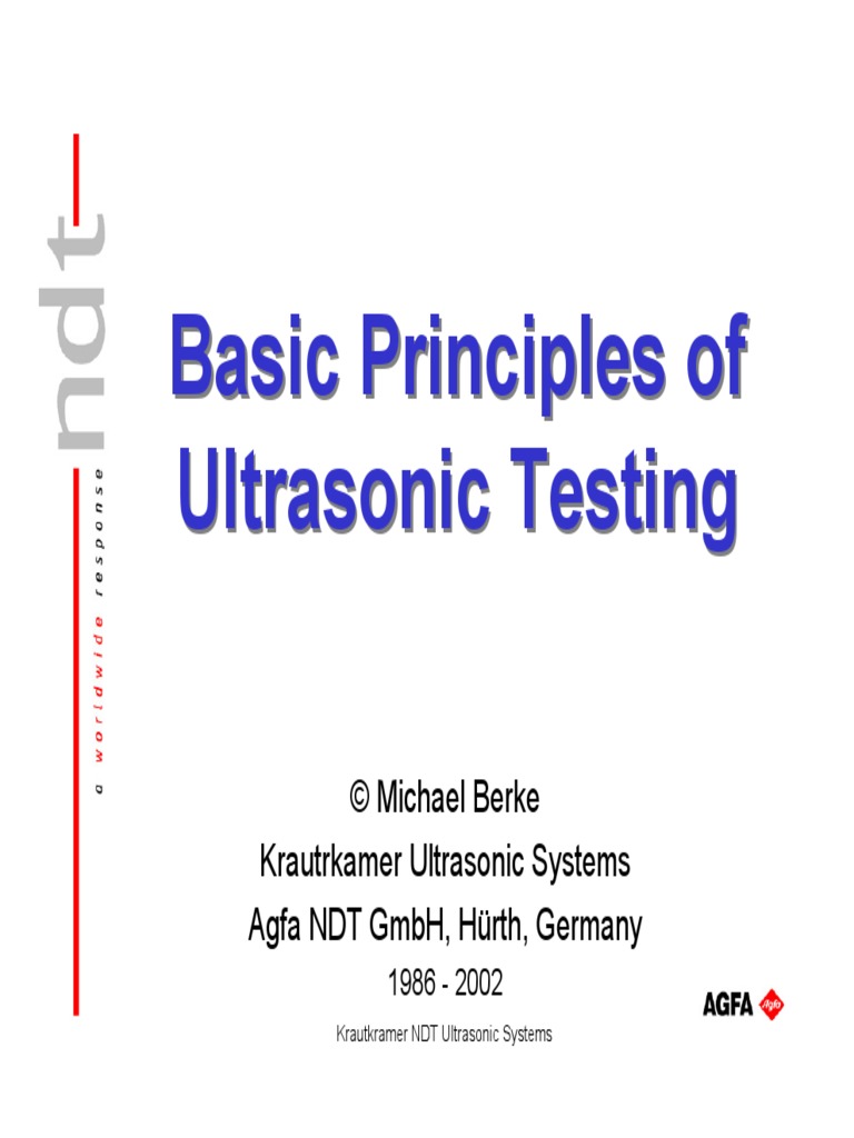 Basical Principles of UT PDF | PDF | Ultrasound | Waves