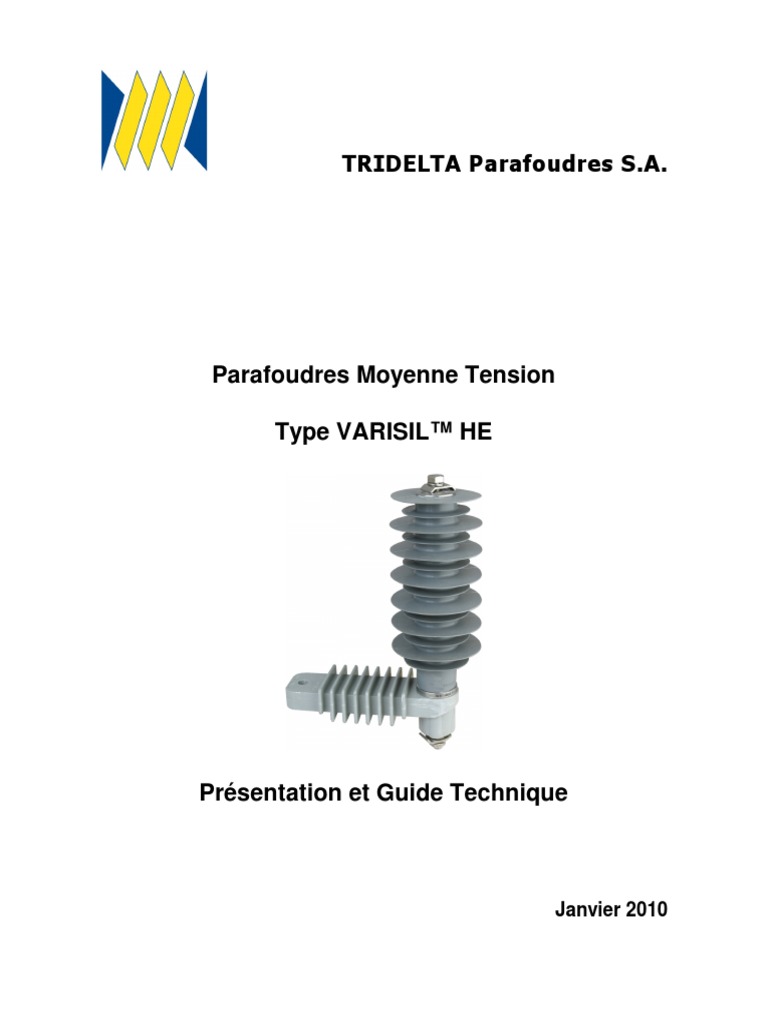 Guide Technique VARISIL HE - F | PDF | Réseau électrique | Foudre