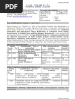 World Bank CV Template | PDF | Project Management
