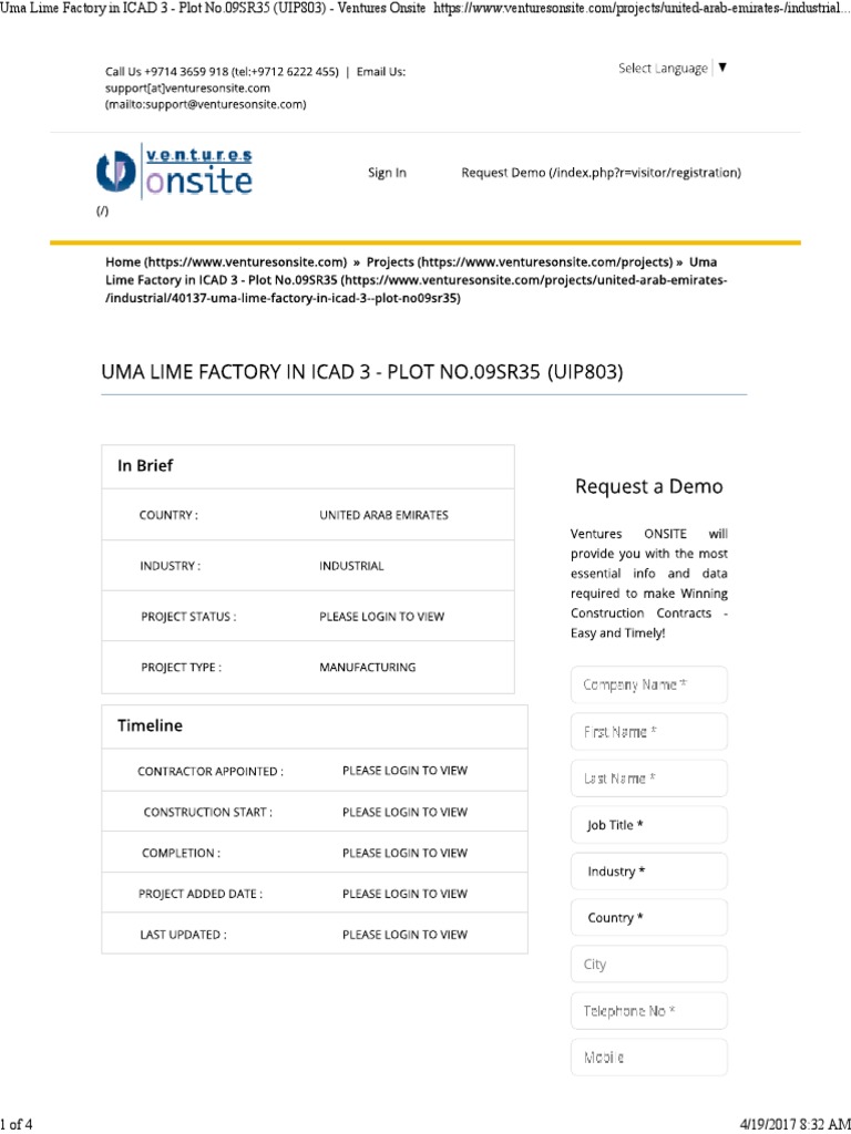 Uma Lime Factory in ICAD 3 - Plot No | PDF | Nature