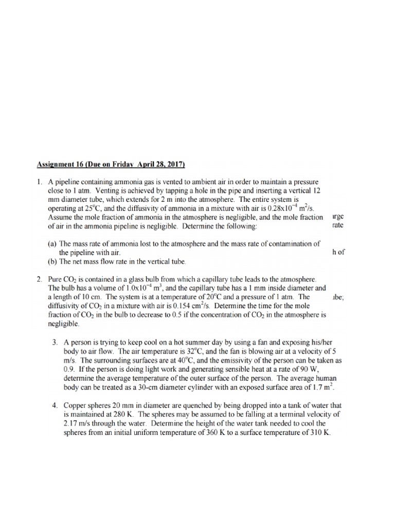 Transport HW and Examples | PDF