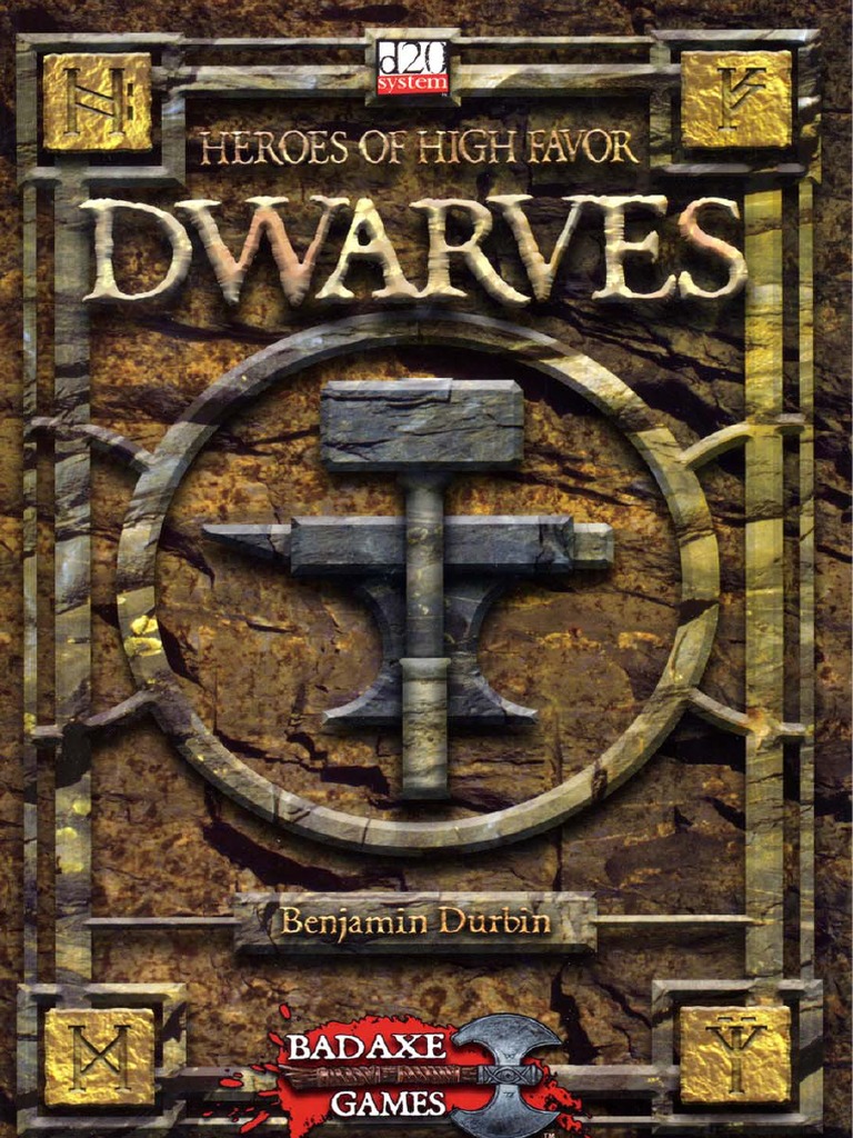d20 BadAxe Games Heroes of High Favor - Dwarves PDF | PDF