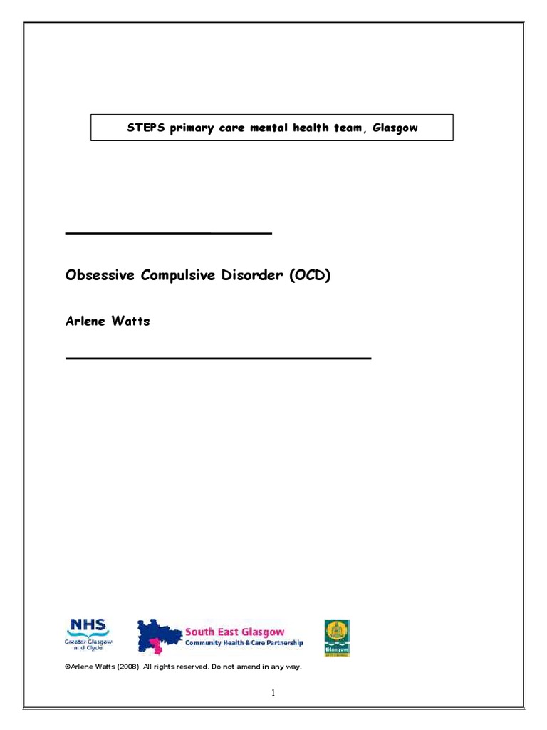 Ebook OCD | PDF | Obsessive–Compulsive Disorder | Anxiety