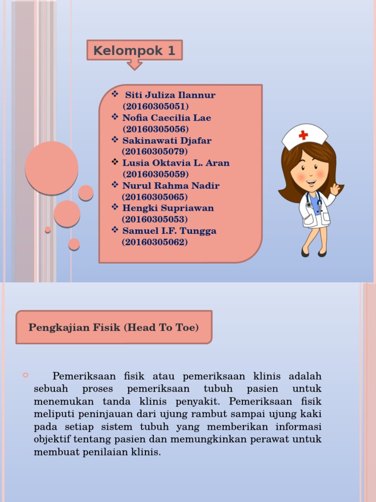 Pengkajian Fisik (Head To Toe) Klmpok 1 NEW | PDF