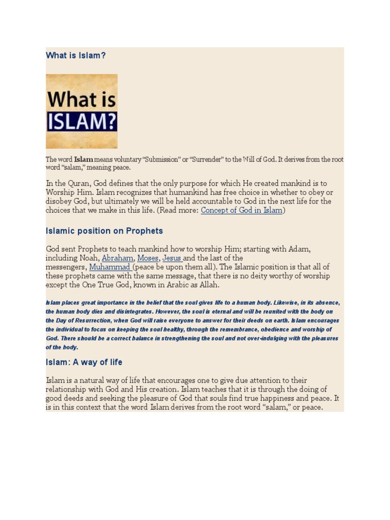 What Is Islam?: Concept of God in Islam | PDF