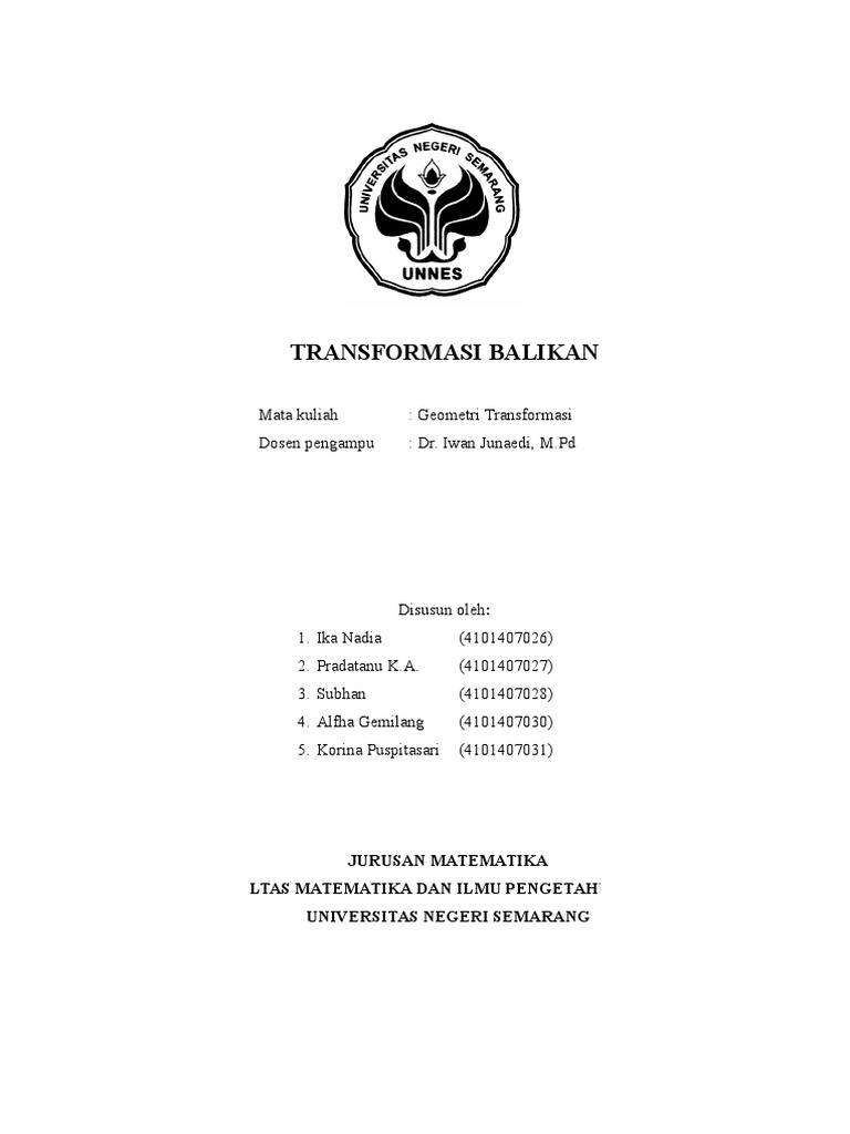Makalah Transformasi Balikan | PDF