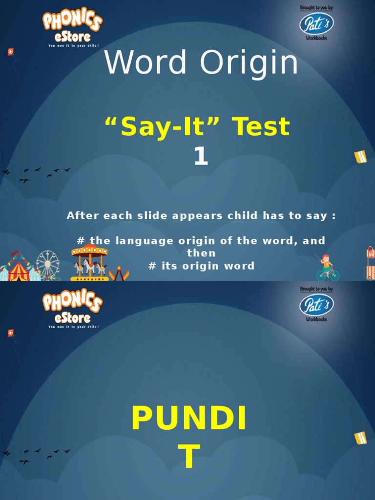 Marrs Spelling Bee: Spellbee Practice Study Material #1 | PDF