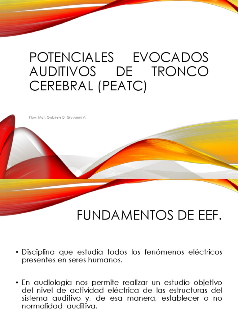 Potenciales Evocados Auditivos de Tronco | PDF | Neurobiología | Olas