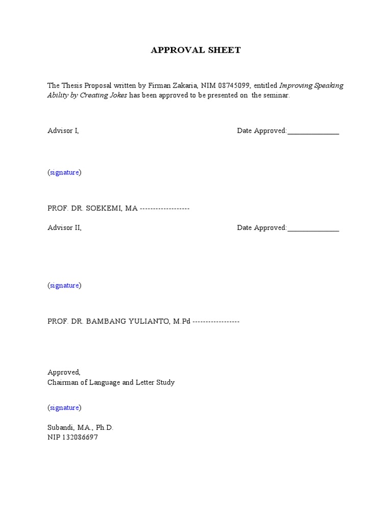 Approval Sheet | PDF