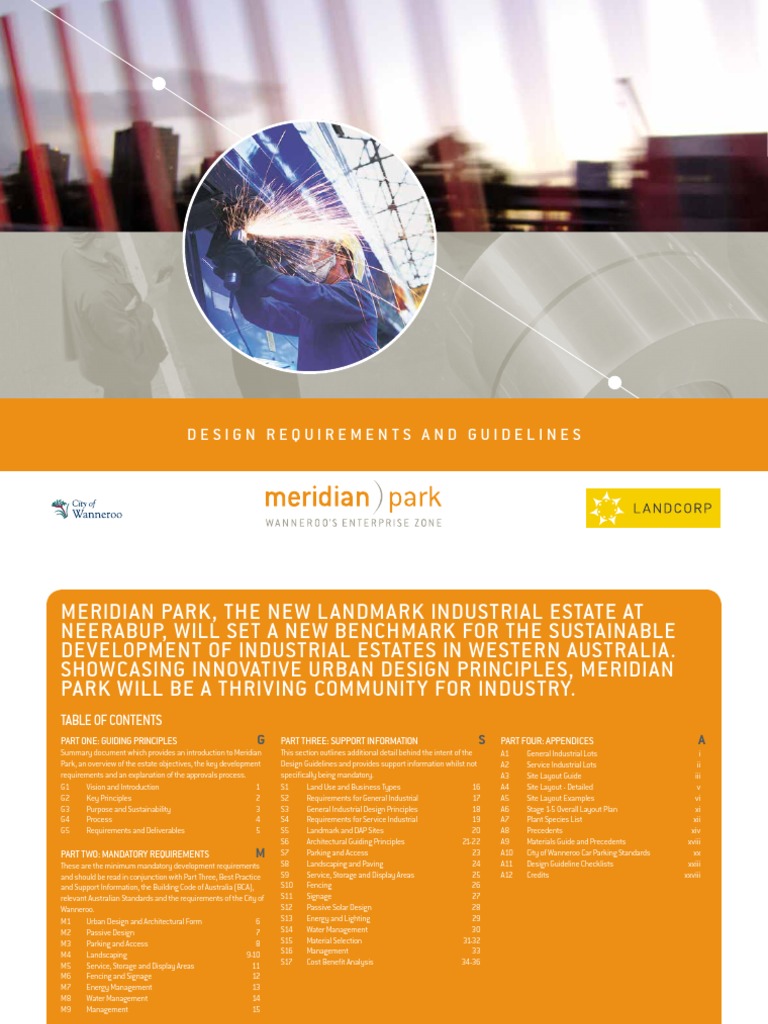 Meridian Park Design Guidelines | PDF | Efficient Energy Use | Sustainability