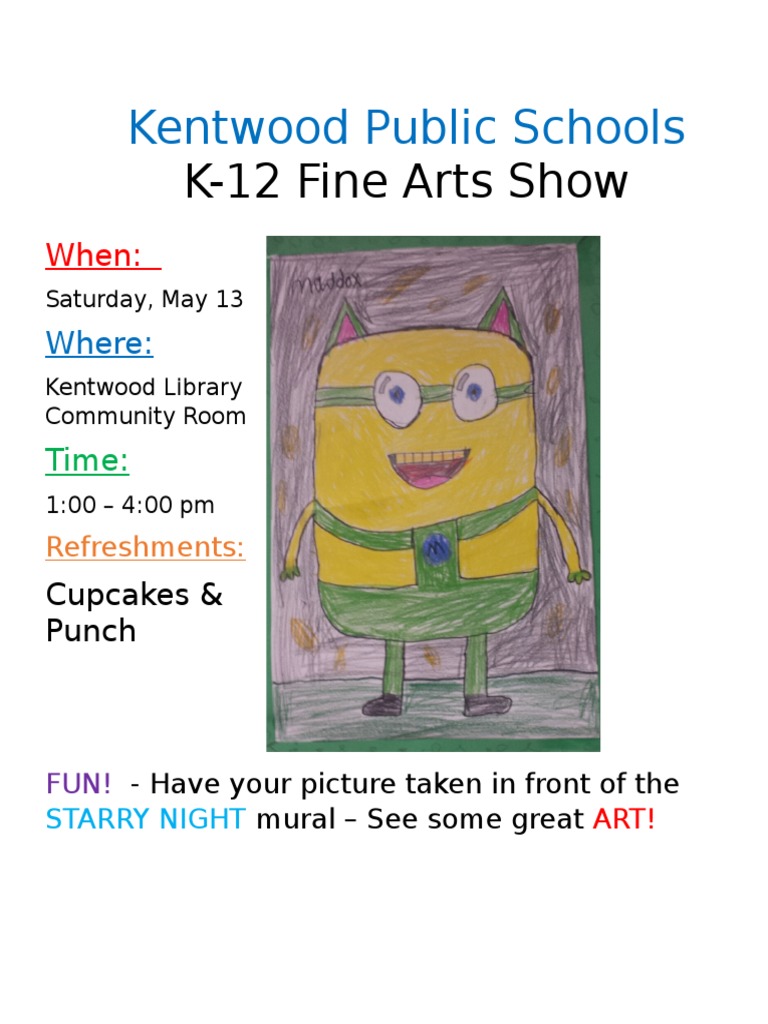 Kentwood Public Schools: K-12 Fine Arts Show | PDF