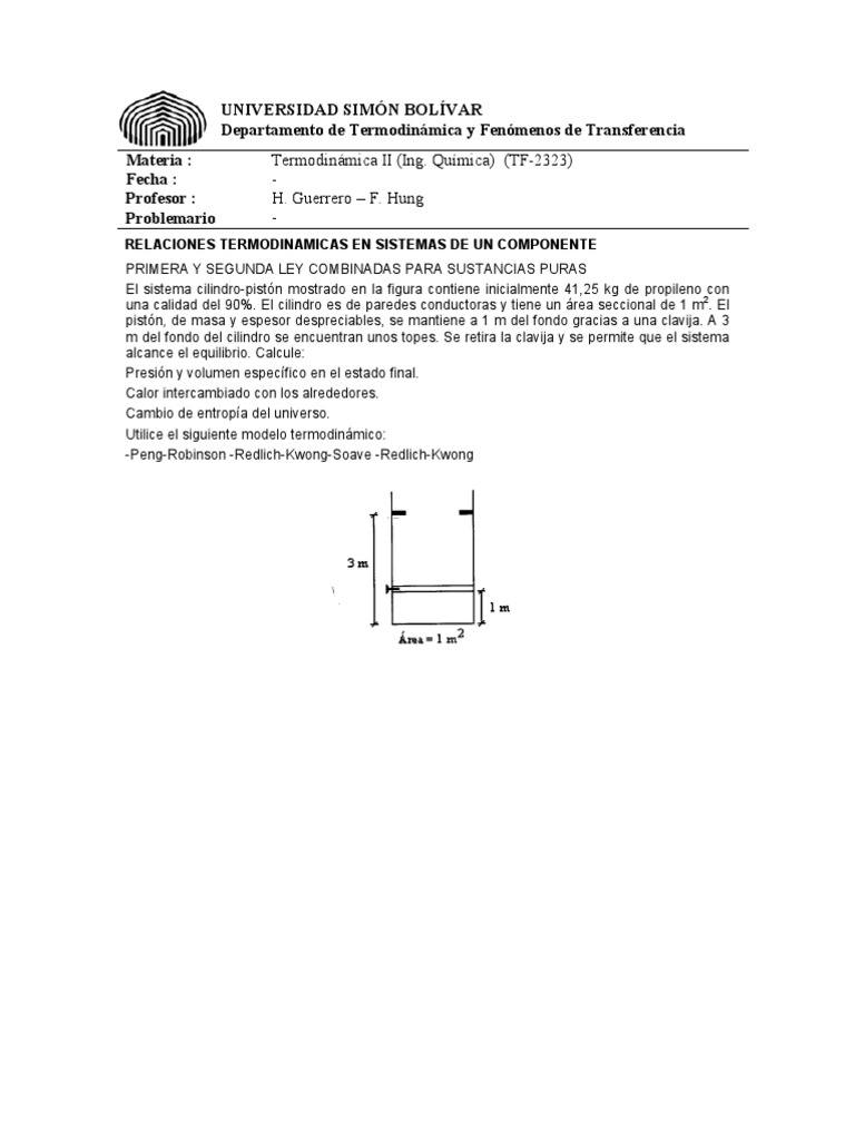 Primera y Segunda Ley para Sustancias Puras | PDF | Termodinámica | Entropía