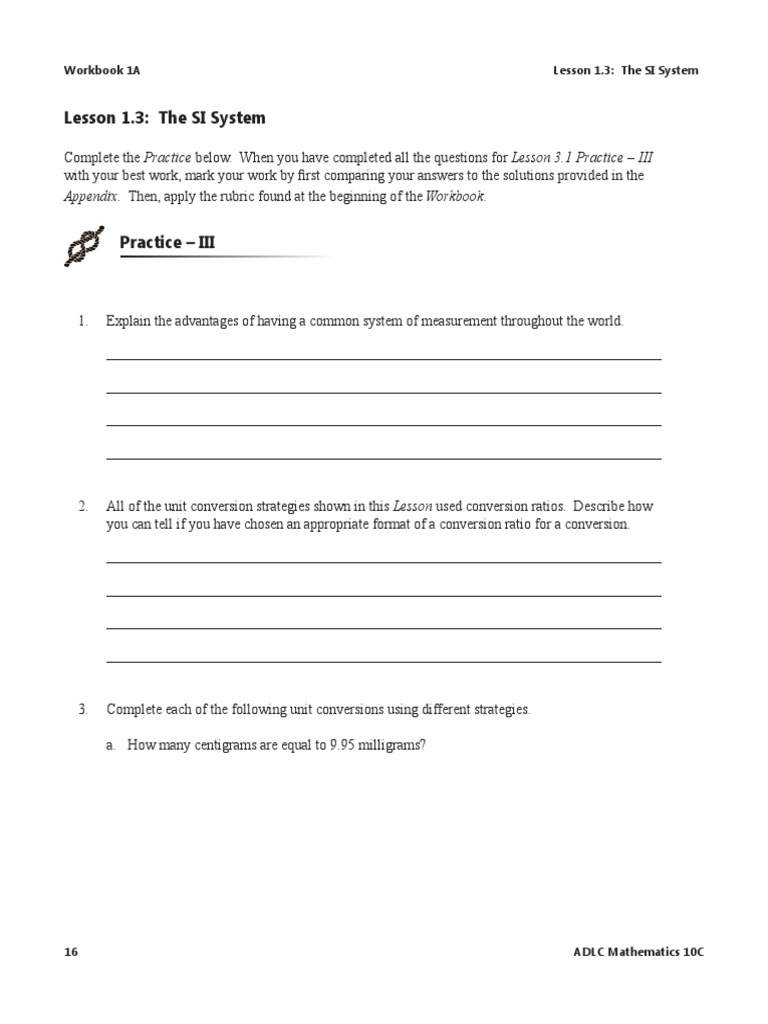 Mastering Measurement: An In-Depth Exploration of the SI System | PDF ...