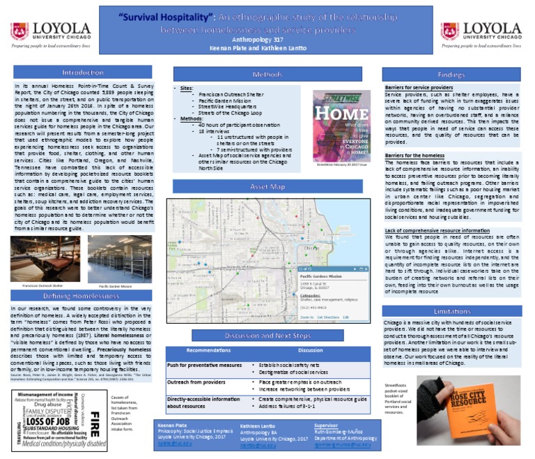 Final Survival Hospitality Poster | PDF | Homelessness | Wellness