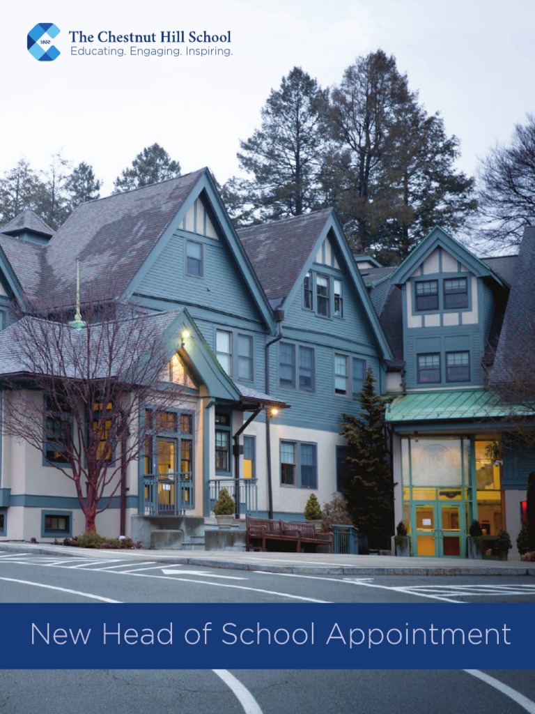 Chestnut Hill School New HOS Announcement | PDF | Head Teacher | Schools