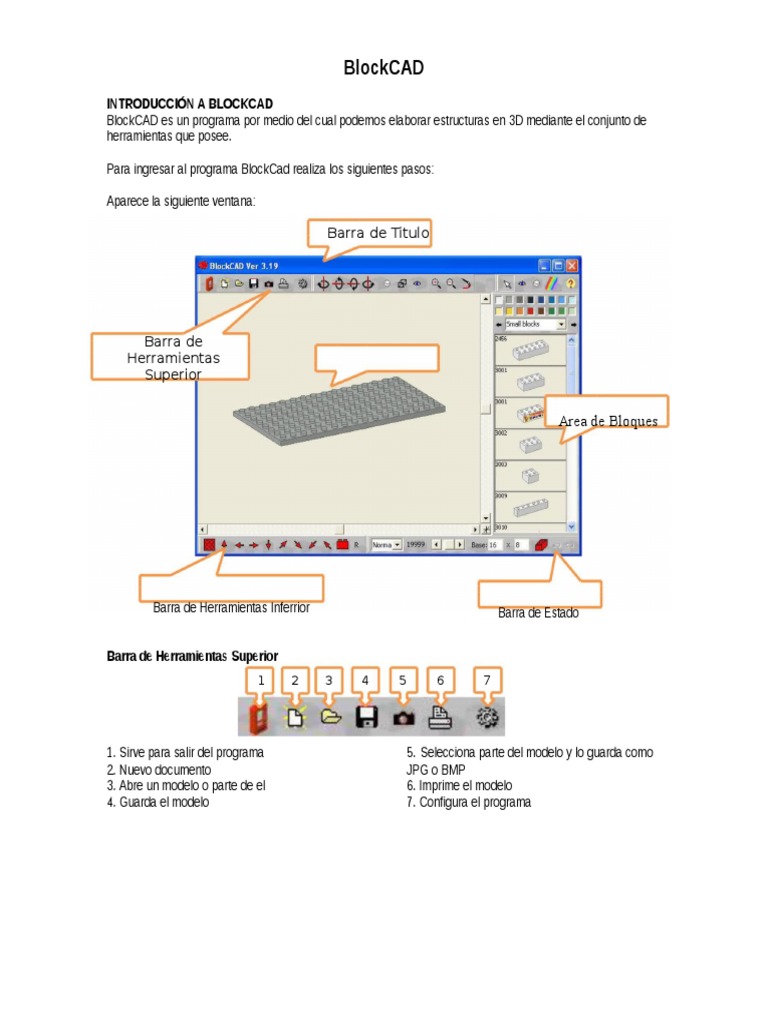 Introducción a BlockCAD: Un tutorial paso a paso para aprender el uso básico de herramientas en ...