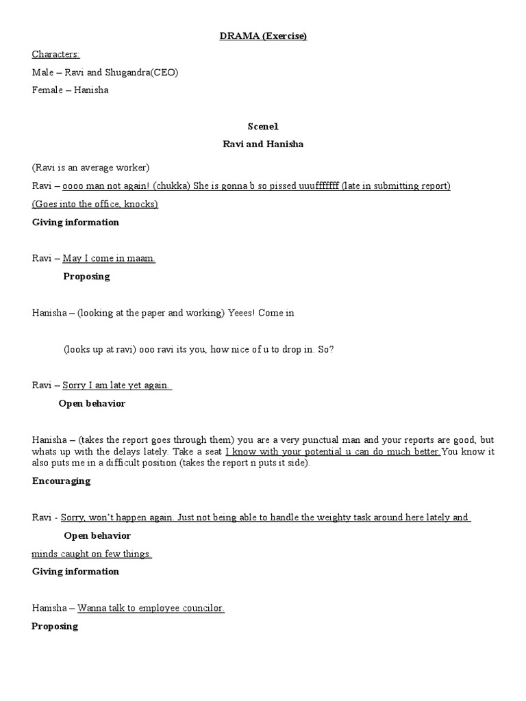 MS Drama Final | PDF | Leisure