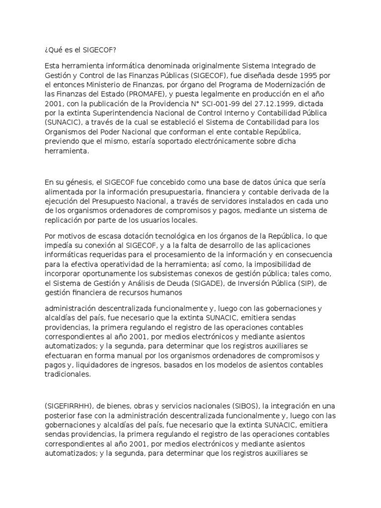 ¿Qué Es El SIGE | PDF | Contabilidad | Presupuesto
