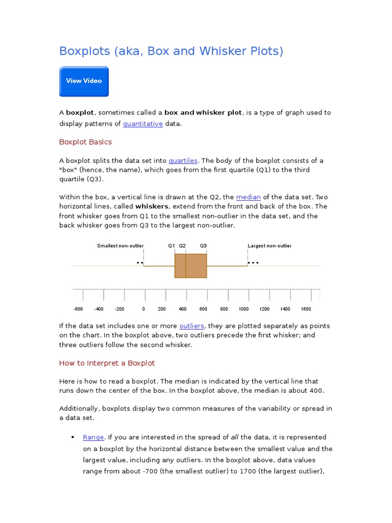 An In-Depth Guide to Understanding and Interpreting Boxplots | PDF ...