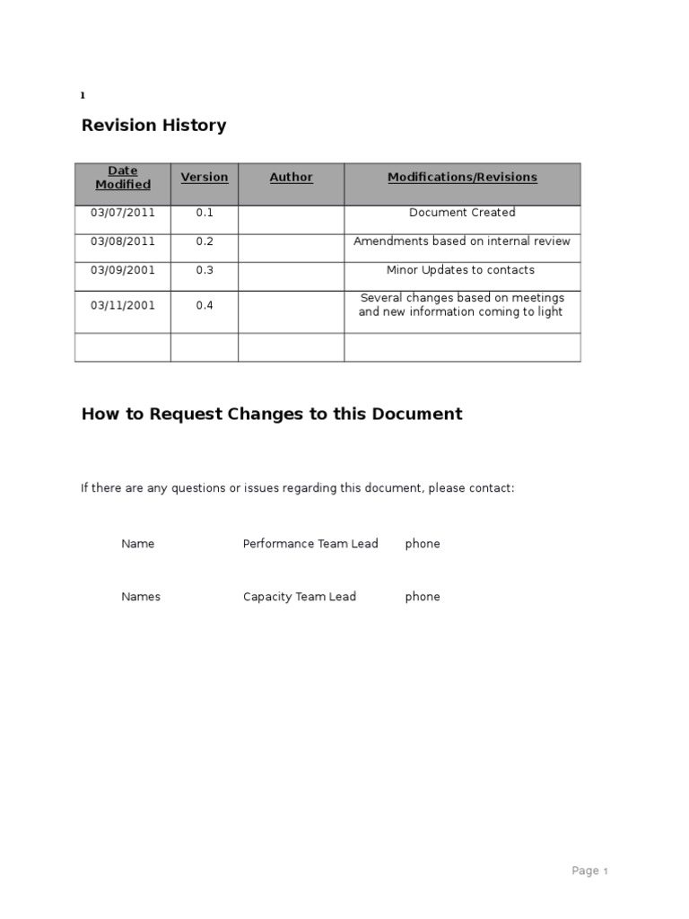 Detailed Performance Test Plan Example | PDF | Replication (Computing ...