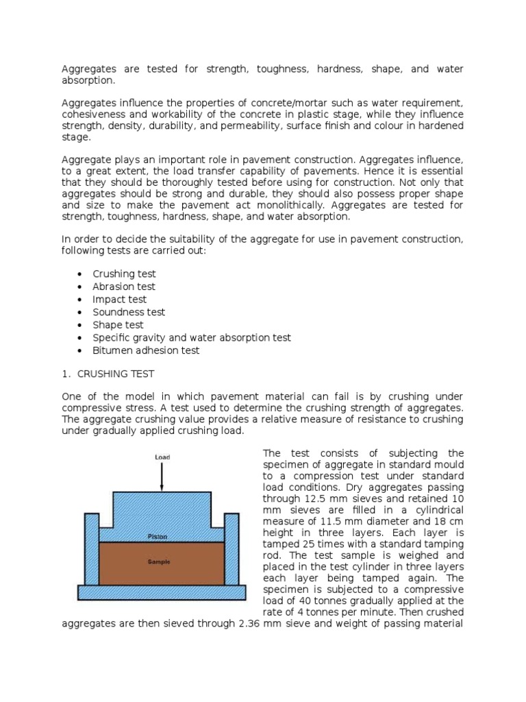 Testing of Aggregates | PDF | Construction Aggregate | Concrete
