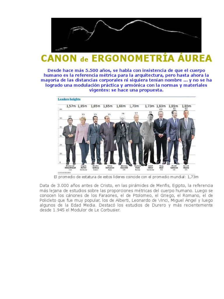 El Canon de Ergonometría Áurea: una propuesta de sistema métrico ...