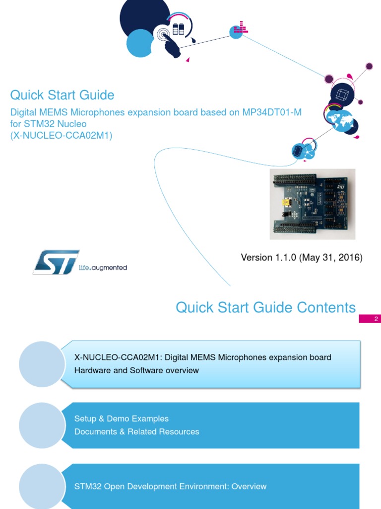 Nucleo Quick Start Guide 2 | PDF | Usb | Microphone