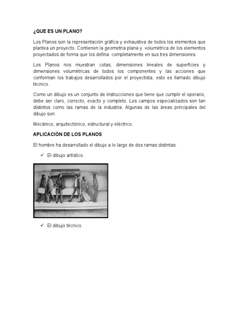 Que Es Un Plano | PDF | Dibujo técnico | Dibujo