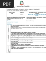 Big and Small Lesson Plan | PDF | Lesson Plan | Classroom