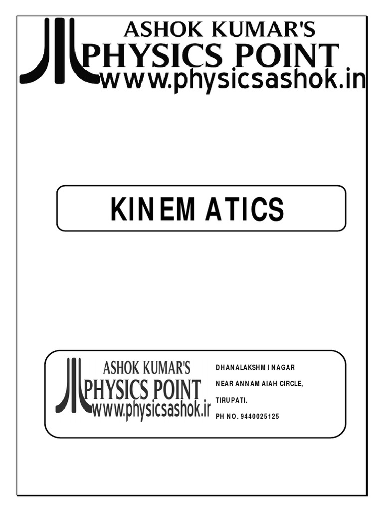 Kinematics PDF | PDF | Acceleration | Velocity