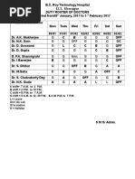 Updated Hospital Duty Roster | PDF