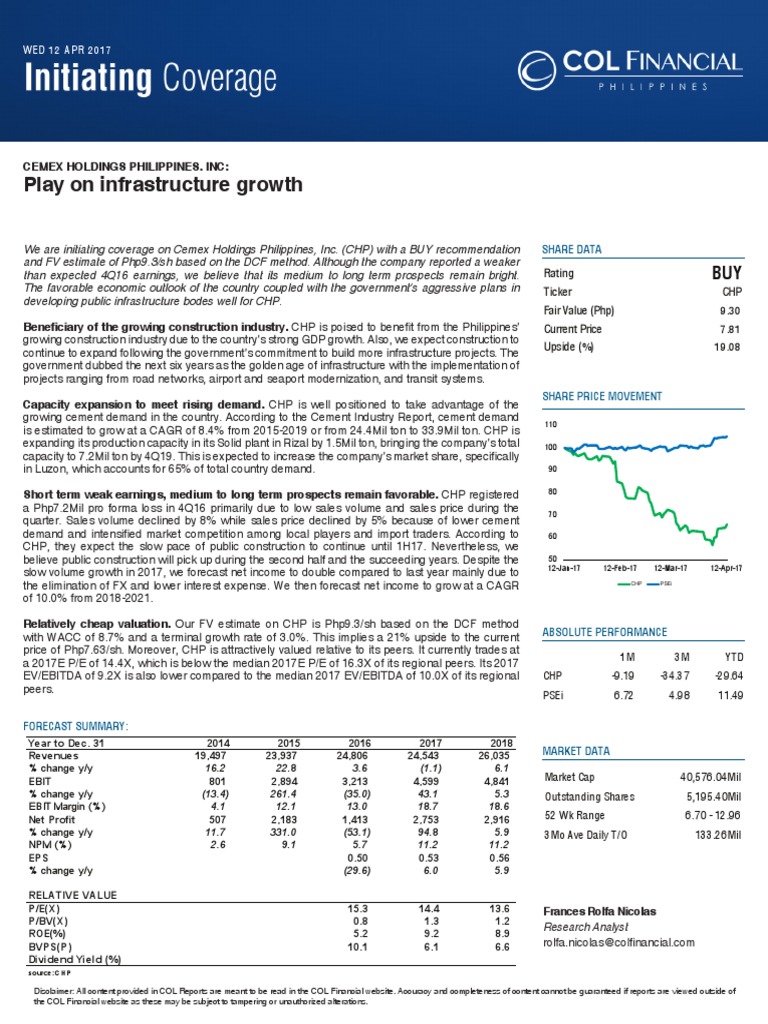 Chp Col Research | Cogeneration | Valuation (Finance)